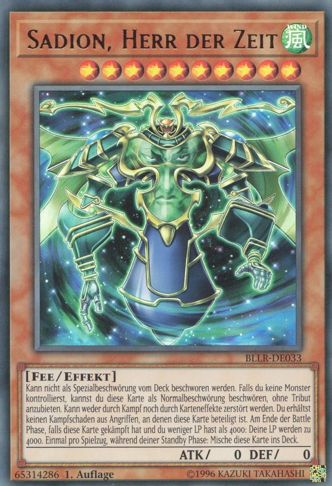 Recollectibles Sammelkarte Yugioh Karte Sadion Herr Der Zeit Yu Gi Oh