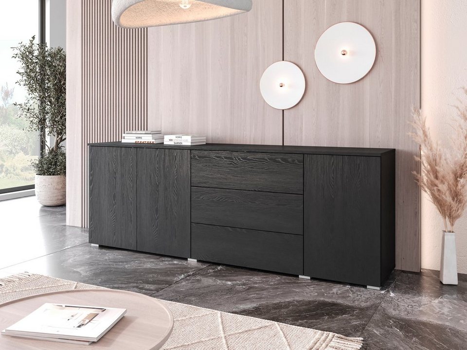 Inosign Sideboard Paris 1 St Moderne 190cm Breite Grifflose Kommode