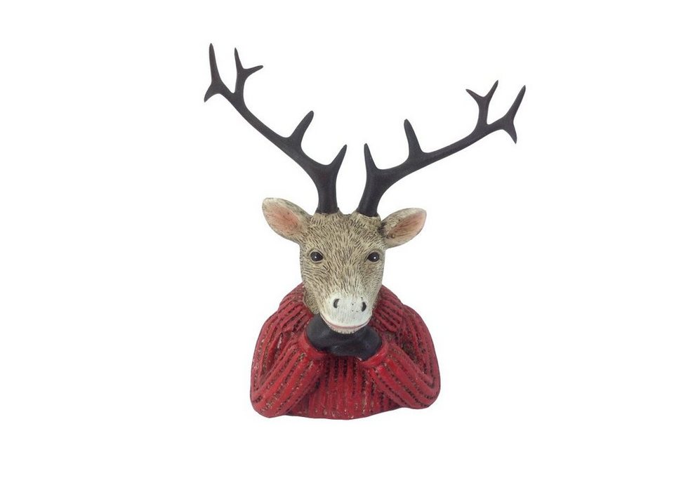 Trend Line Weihnachtsfigur Trendline Dekofigur Rentier Mit Pullover