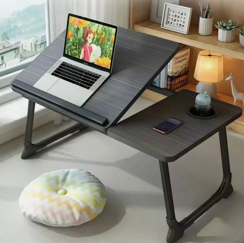 Holz Lichter Laptoptisch Laptoptisch Notebooktisch Betttisch Klappbar