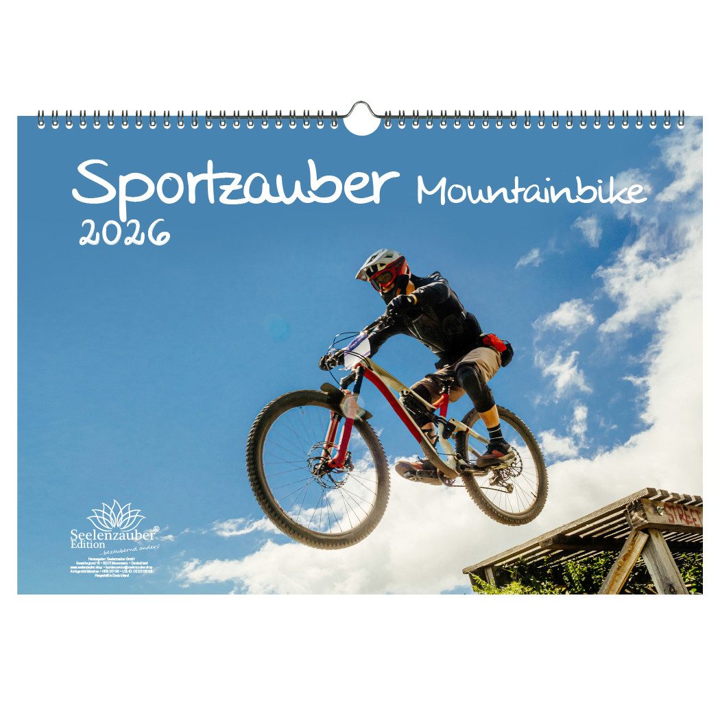 Seelenzauber Wandkalender Sportzauber Mountainbike DIN A3 Kalender für 2026 Fahrrad