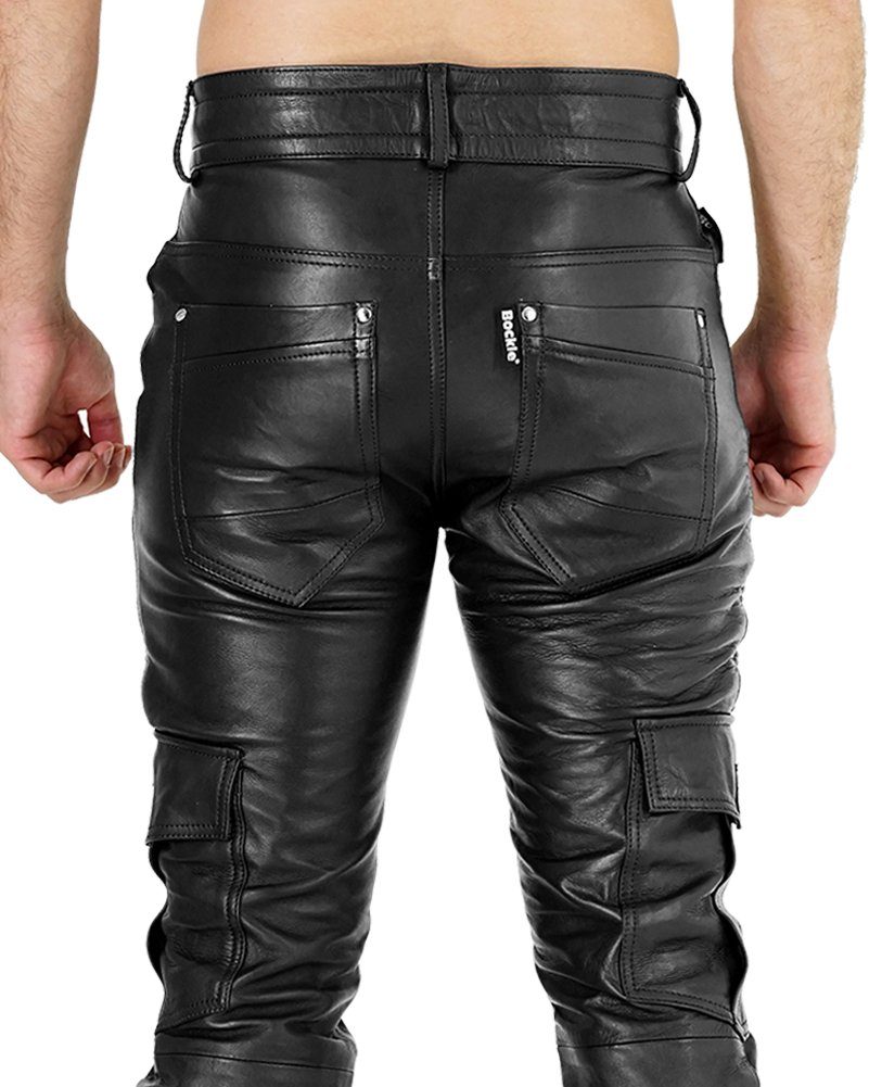 BOCKLE Lederhose Bockle® Biker Look