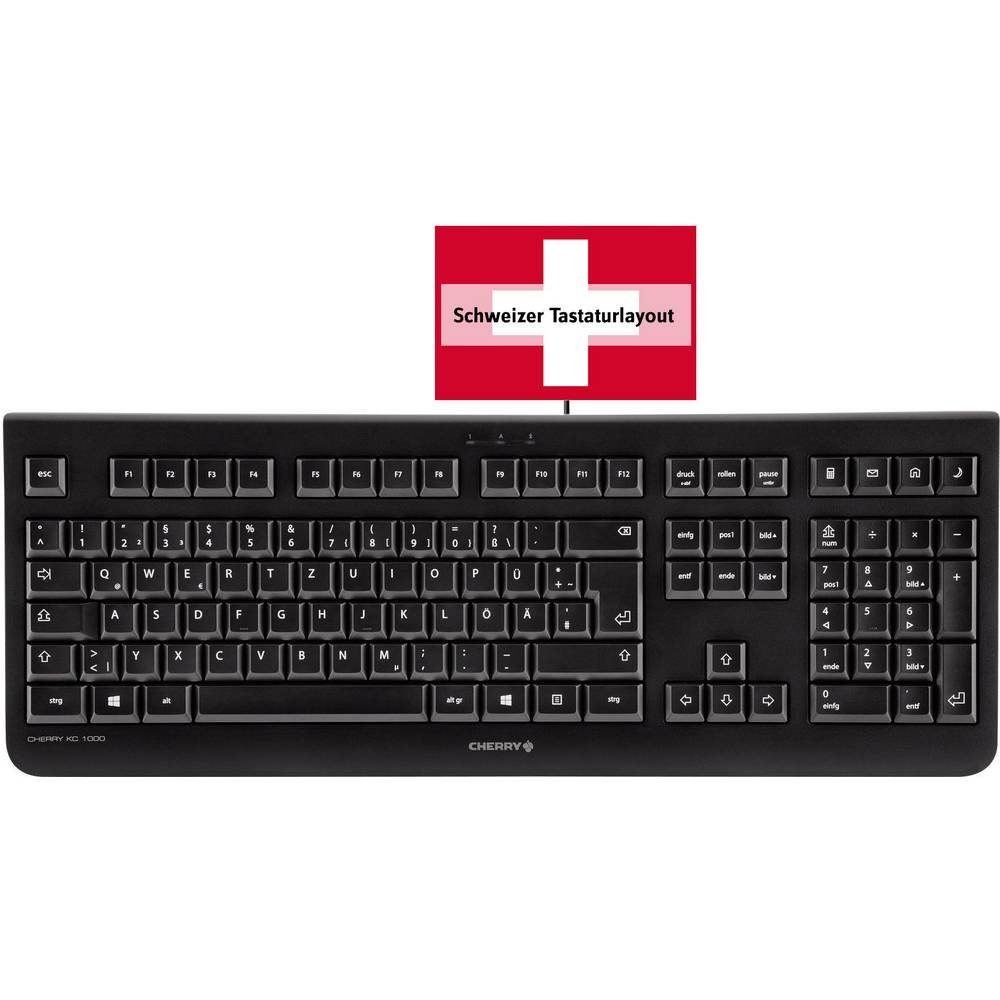 Cherry Tastatur CH-Layout Tastatur