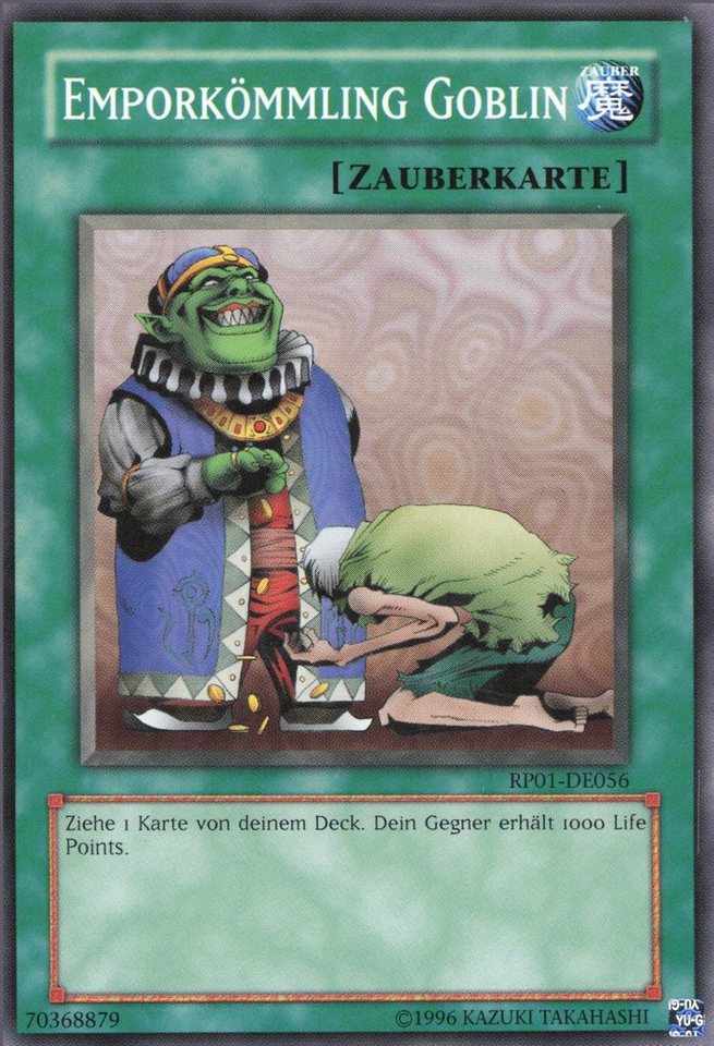 Recollectibles Sammelkarte Yugioh Karte Emporkömmling Goblin Yu Gi Oh