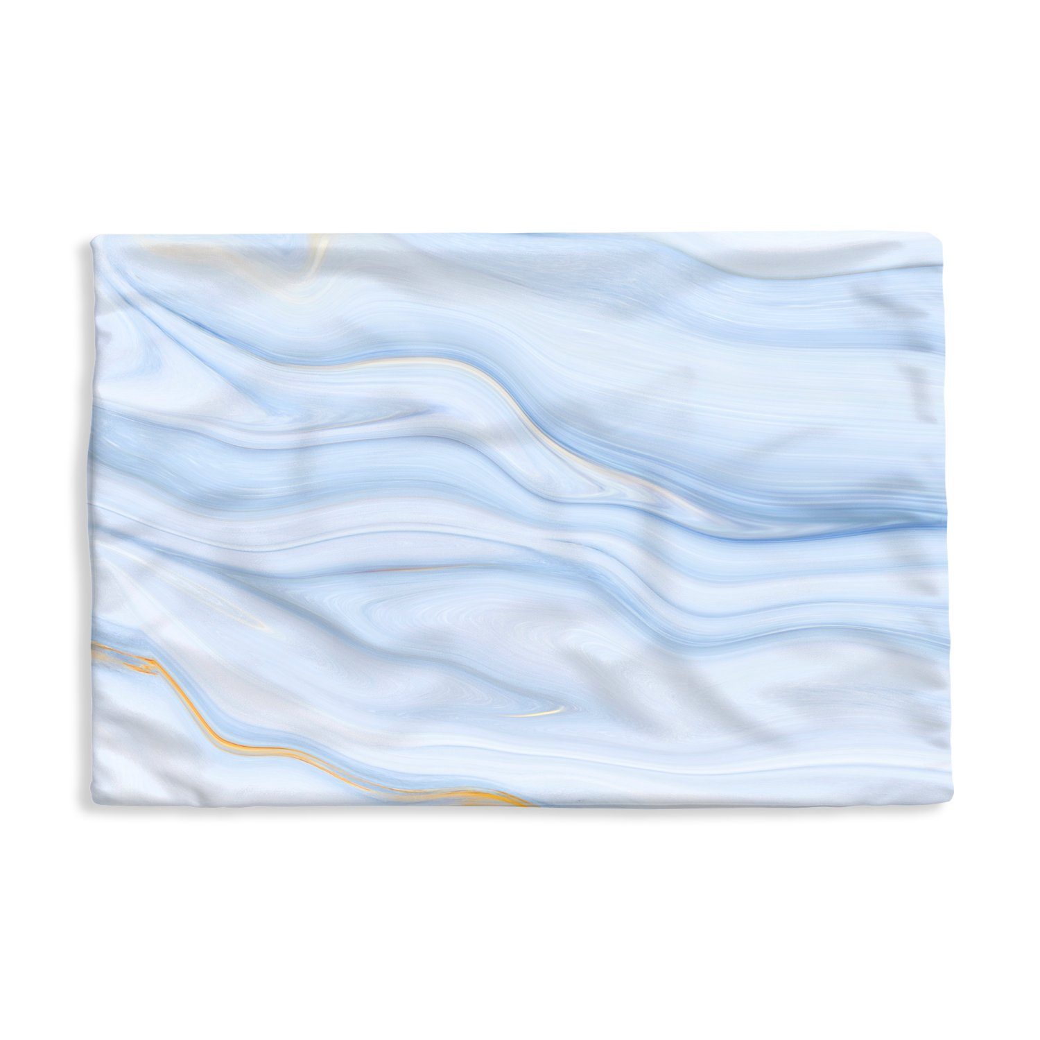 Muchowow Dekokissen Marmor Welle Blau Muster Marmoroptik