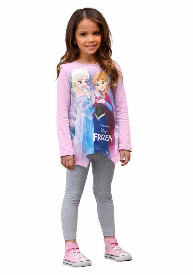 Disney Frozen Langarmshirt And Leggings Set 2 Tlg Die Eiskönigin
