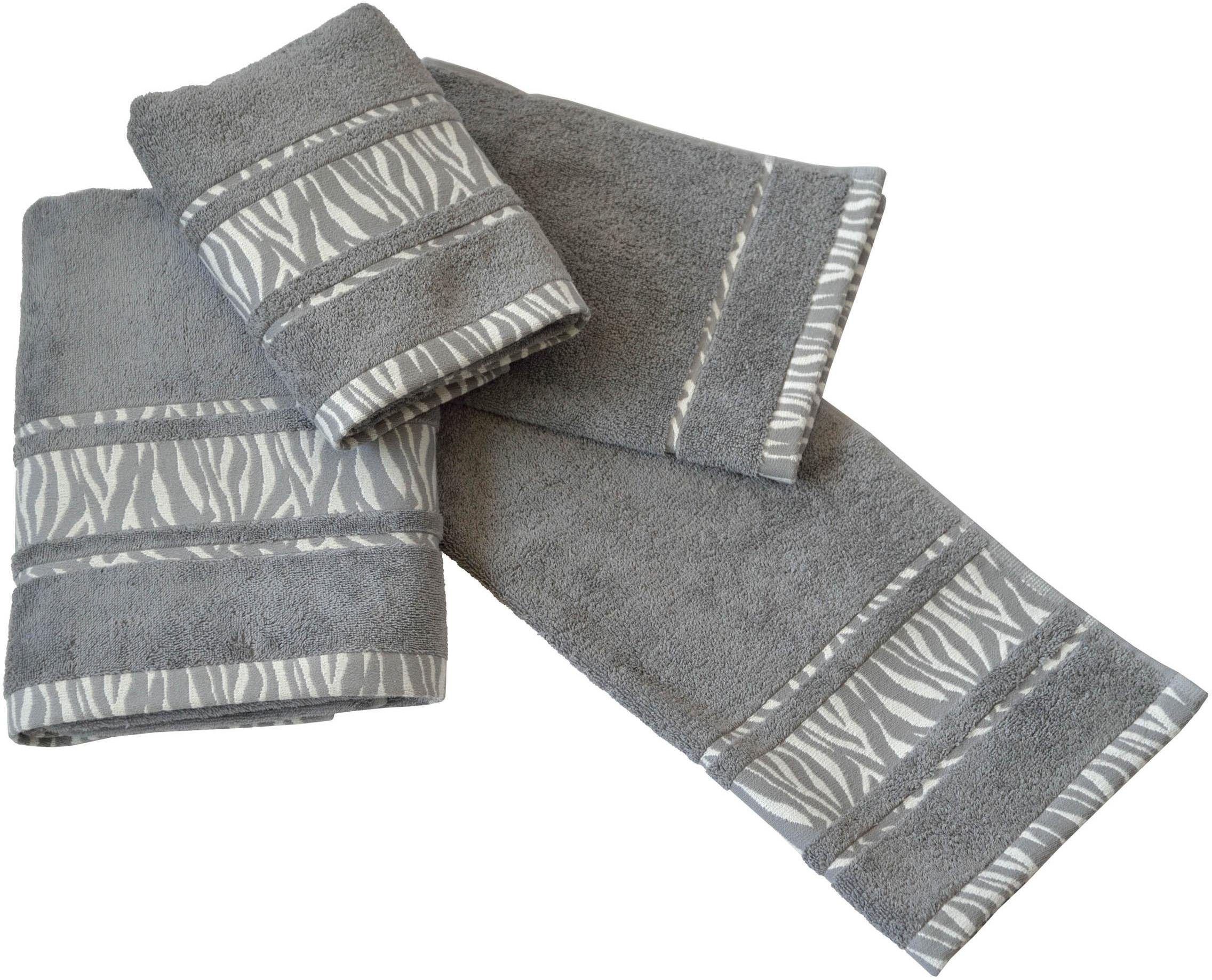 Dyckhoff Handtuch Set Zebra Bordüre Mit Bordüre Otto