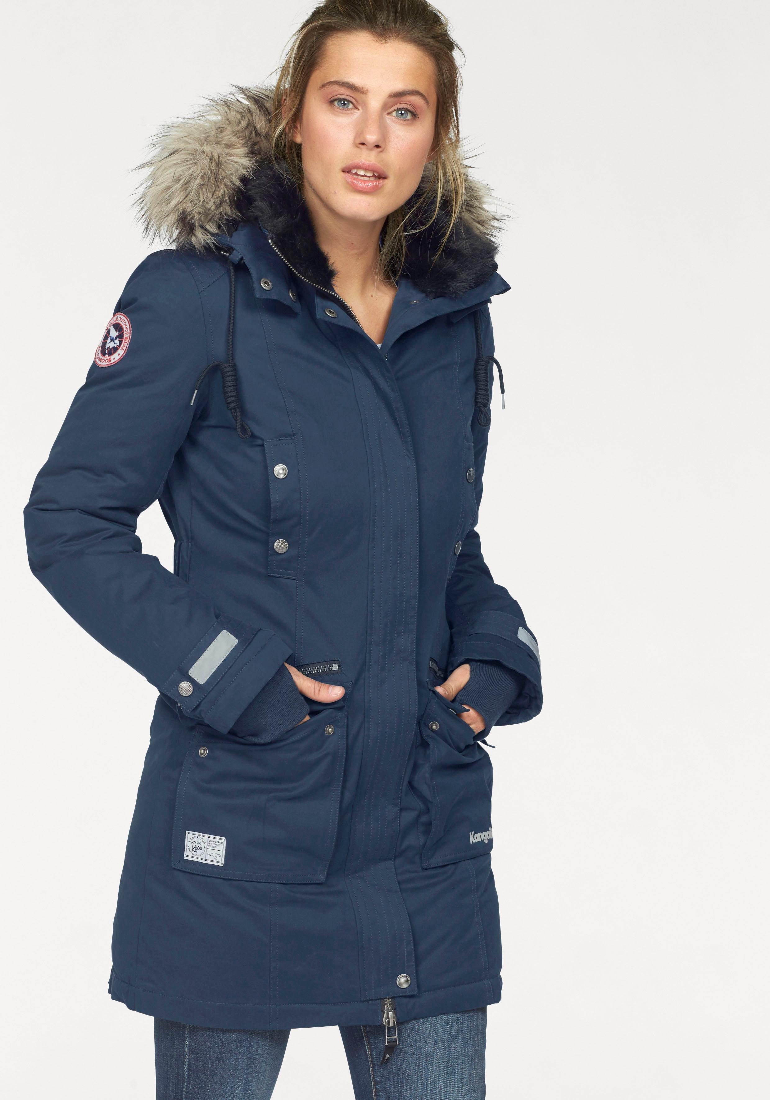 Kangaroos Parka Mit Abnehmbarem Fellimitat Kaufen Otto