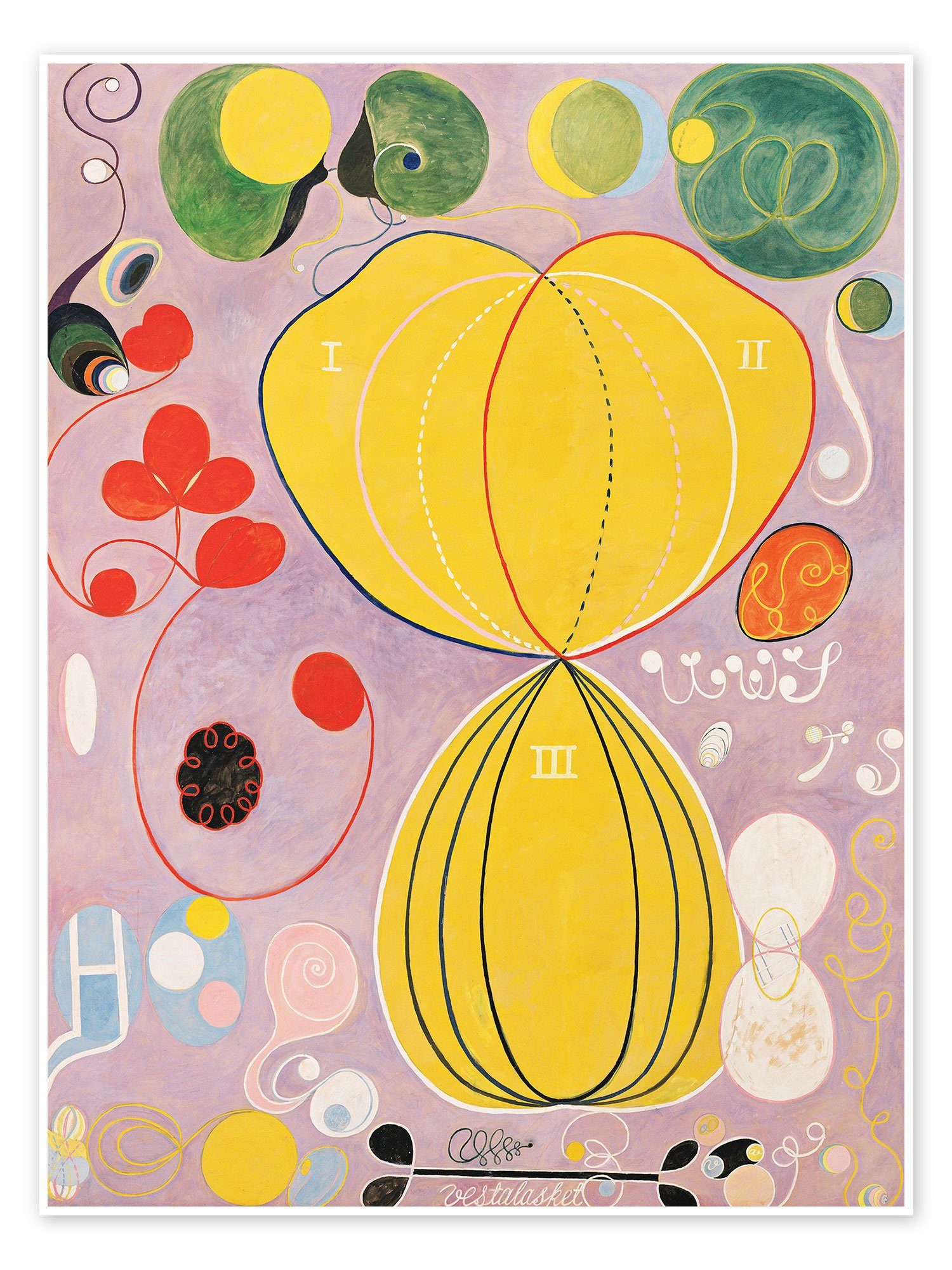 Posterlounge Poster Hilma Af Klint Die Zehn Größten Nr 7