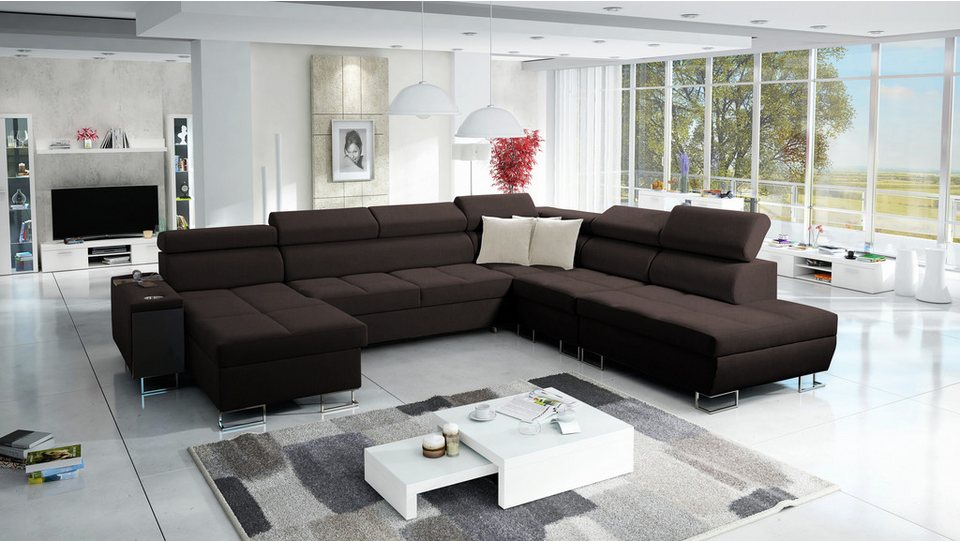 Kaiser Möbel Ecksofa Großer Multifunktionaler Eckschrank Morena X