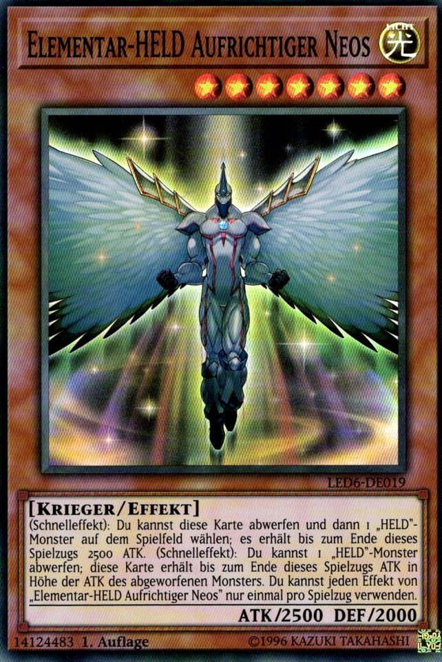 ᐅ Recollectibles Sammelkarte Yugioh Karte Elementar Held Aufrichtiger