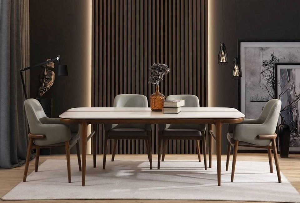 Jvmoebel Esszimmer Set Designer Esszimmer Möbel Esstisch Stühle