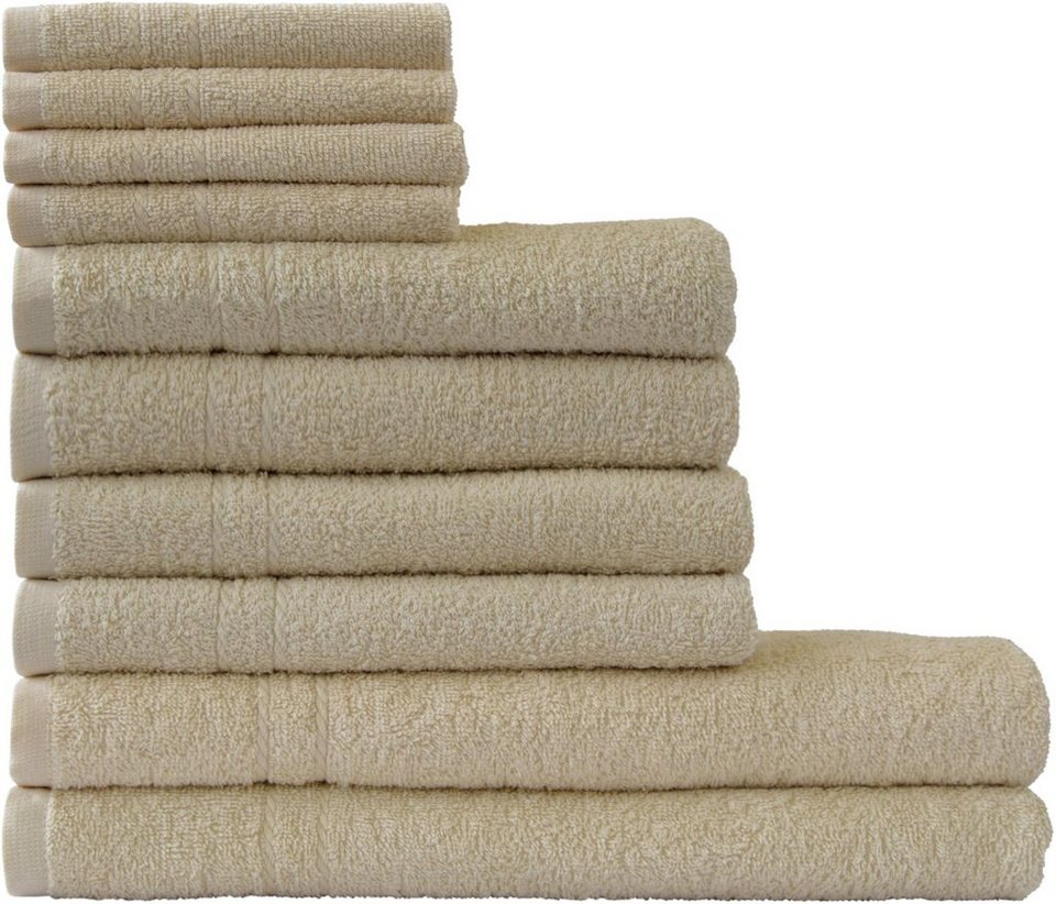 Dyckhoff Handtuch Set Kristall Set 10 Tlg Mit Feiner Bordüre