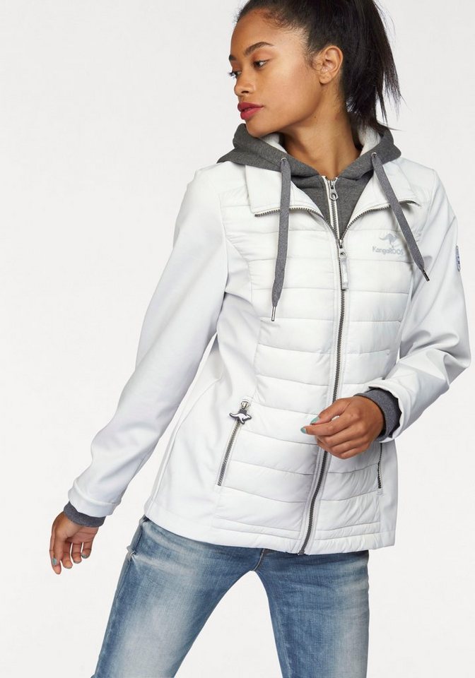Kangaroos Steppjacke Mit Ärmeln Aus Softshell Otto