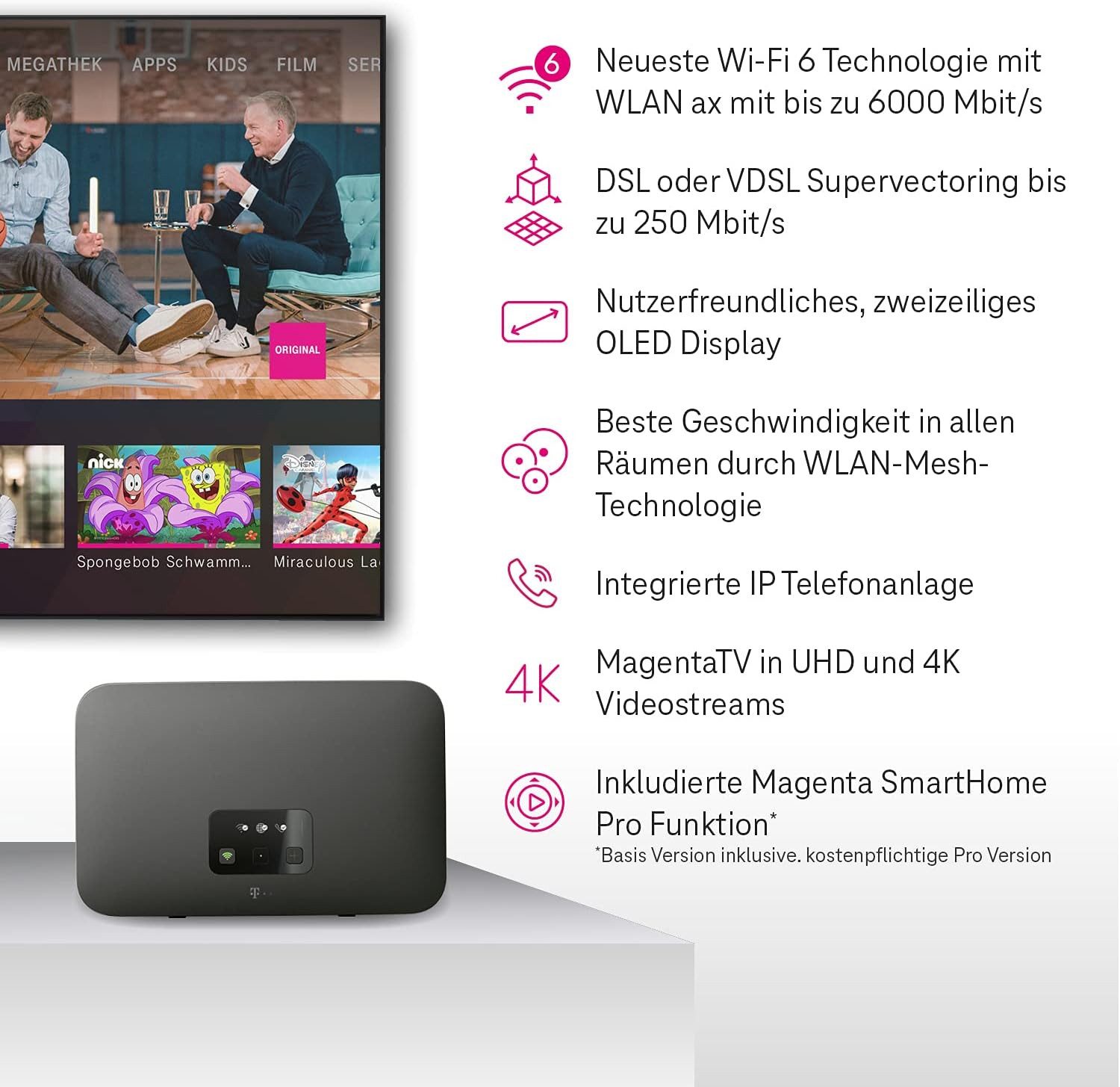Telekom Speedport Smart 4 R Router + Speed Home WLAN Repeater Mesh-Set ...