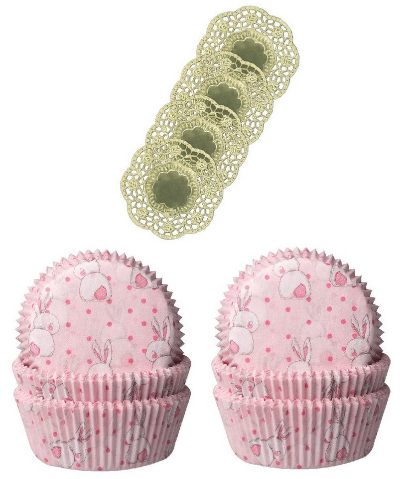 Demmler Muffinform 2er Set Osterhase Inklusive Tassendeckchen In Gold