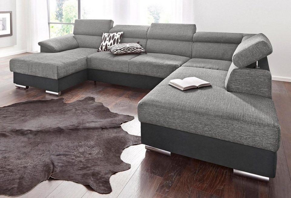 Domo Collection Wohnlandschaft Wahlweise Mit Bettfunktion Und