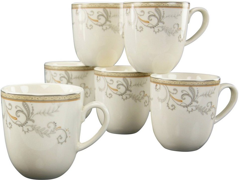 CreaTable 6 Kaffeebecher, Premium-Porzellan, »Villa Medici« online ... CreaTable 6 Kaffeebecher, Premium-Porzellan, »Villa Medici« online ...
