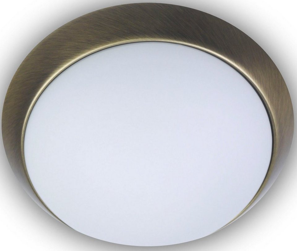Niermann Deckenleuchte Opal Matt Dekorring Altmessing 45 Cm Hf
