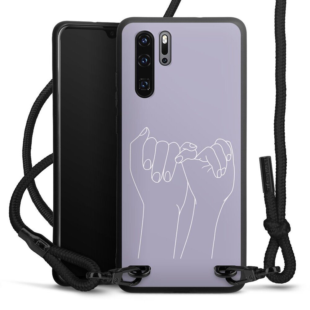 Deindesign Handyhülle Pinky Promise Line Art Huawei P30 Pro Premium