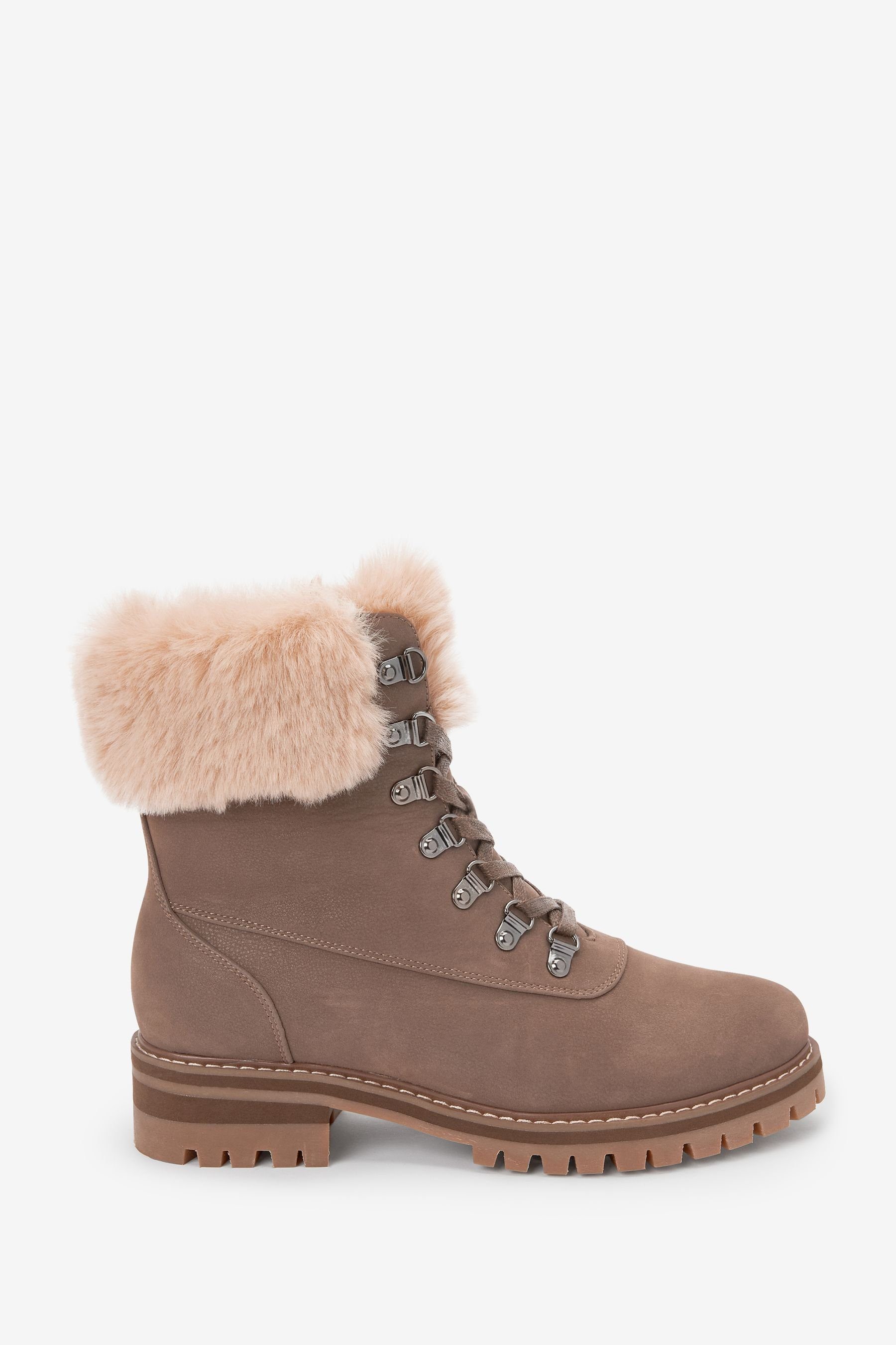Next Forever Comfort® Schnürstiefelette Mit Kunstfell Chelseaboots 1