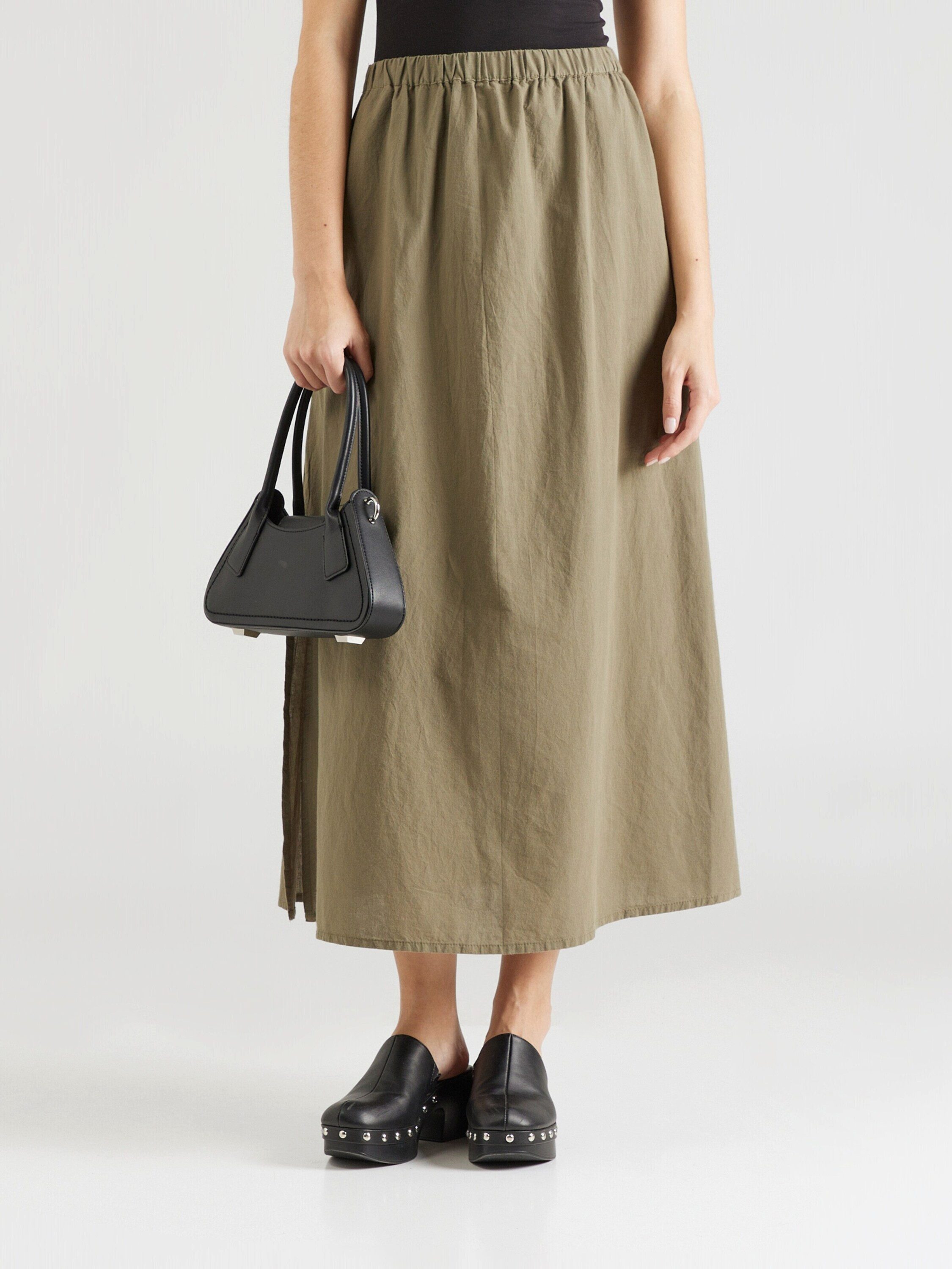 MbyM A-Linien-Rock Nia (1-tlg) Drapiert/gerafft, Seitliche Eingrifftaschen