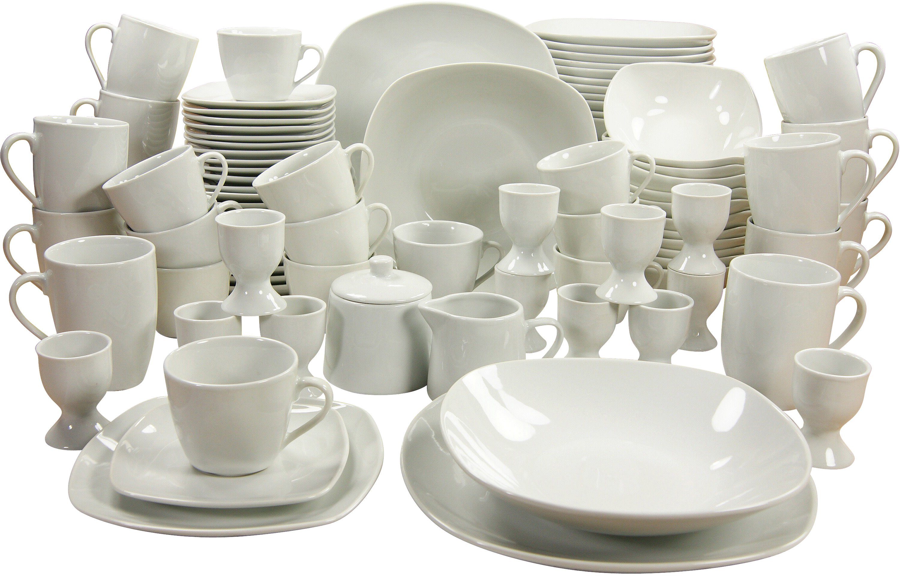 Creatable Kombiservice Porzellan 100 Teile Square Online Kaufen Otto