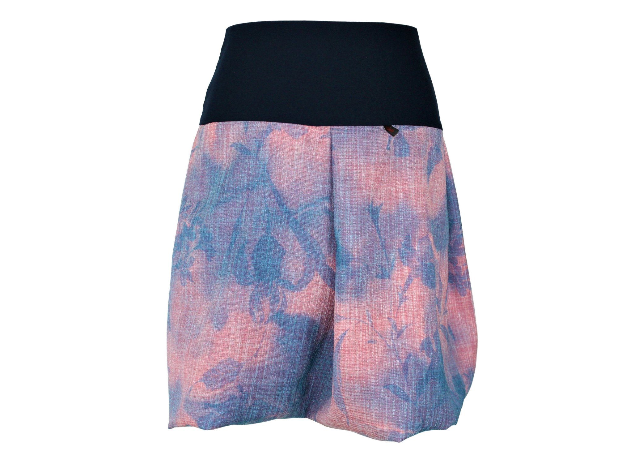 Dunkle Design A Linien Rock Rosa Blau Batik 52cm