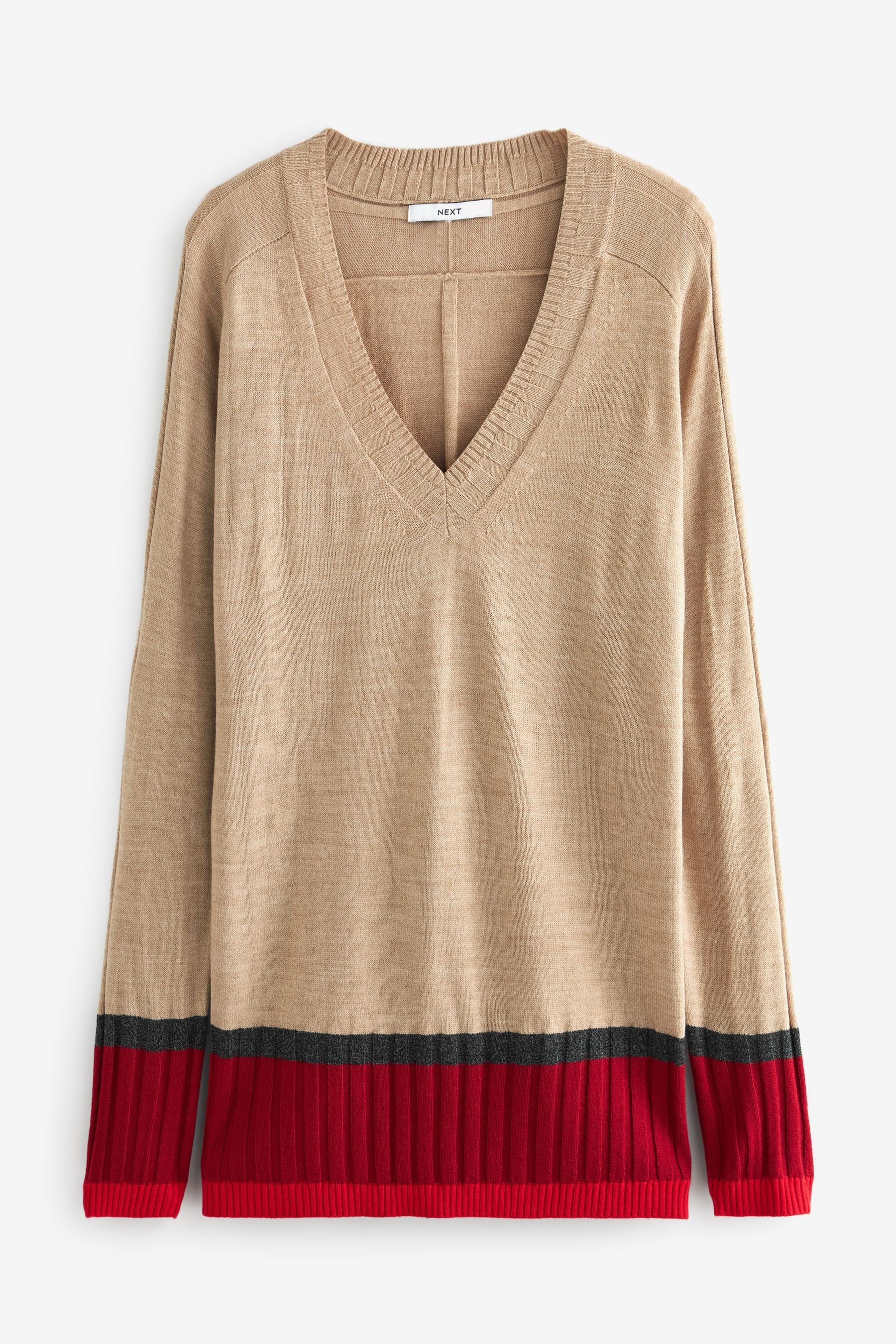Next Longpullover Bequeme Tunika Mit V Ausschnitt 1 Tlg Mode Und
