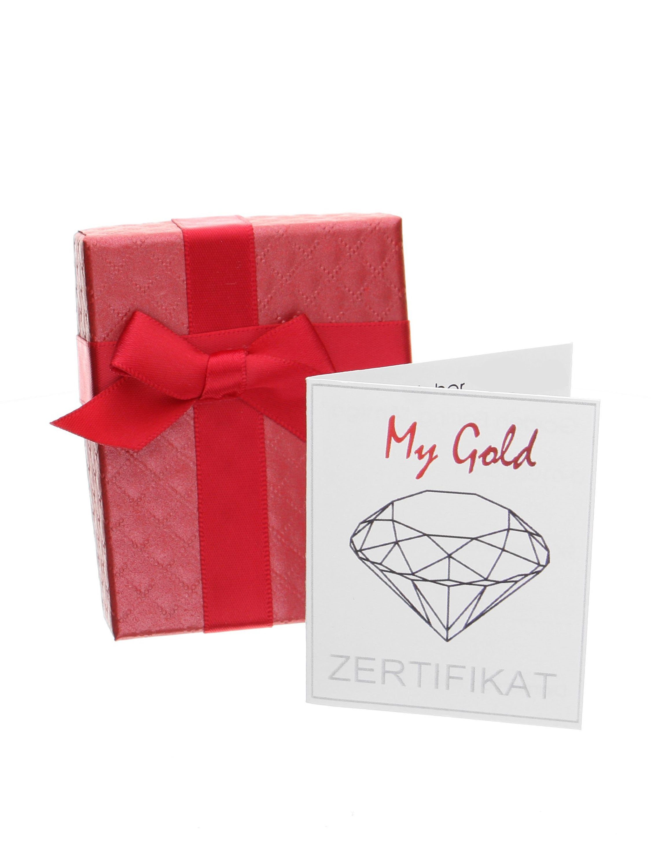 My Gold Collier Damen Halskette mit Anhänger Gold 333 Zirkonia - Amal ...