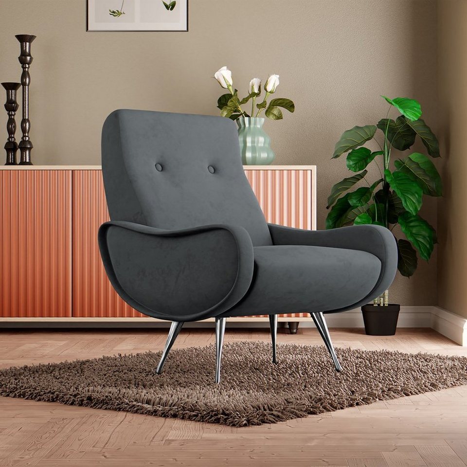 Beautysofa Sessel Casio Polstersessel Mit Metallbeine Sessesl Aus