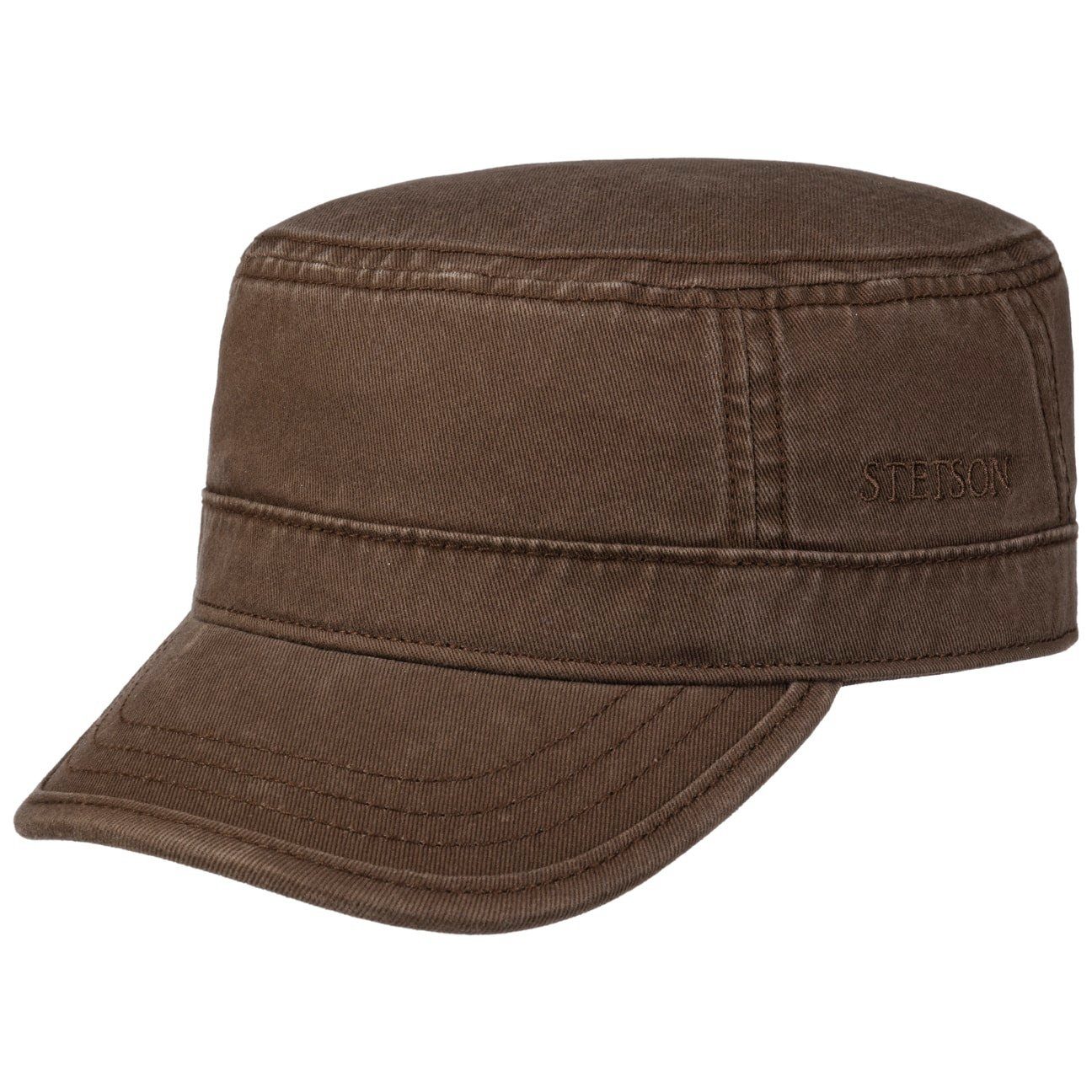 Stetson Army Cap (1-St) Baumwollcap mit Schirm, Military Cap, Army Mütze