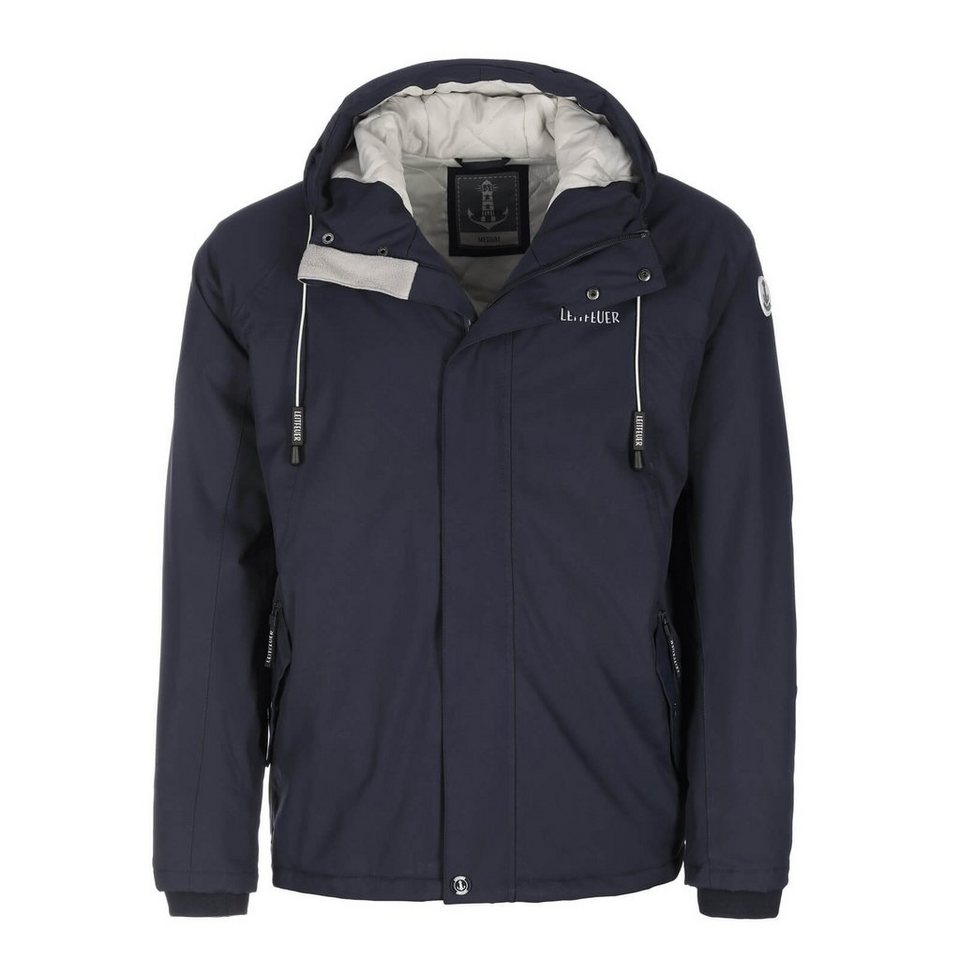 Leitfeuer Funktionsjacke Herren Outdoor Jacke Steppfutter Und Kapuze