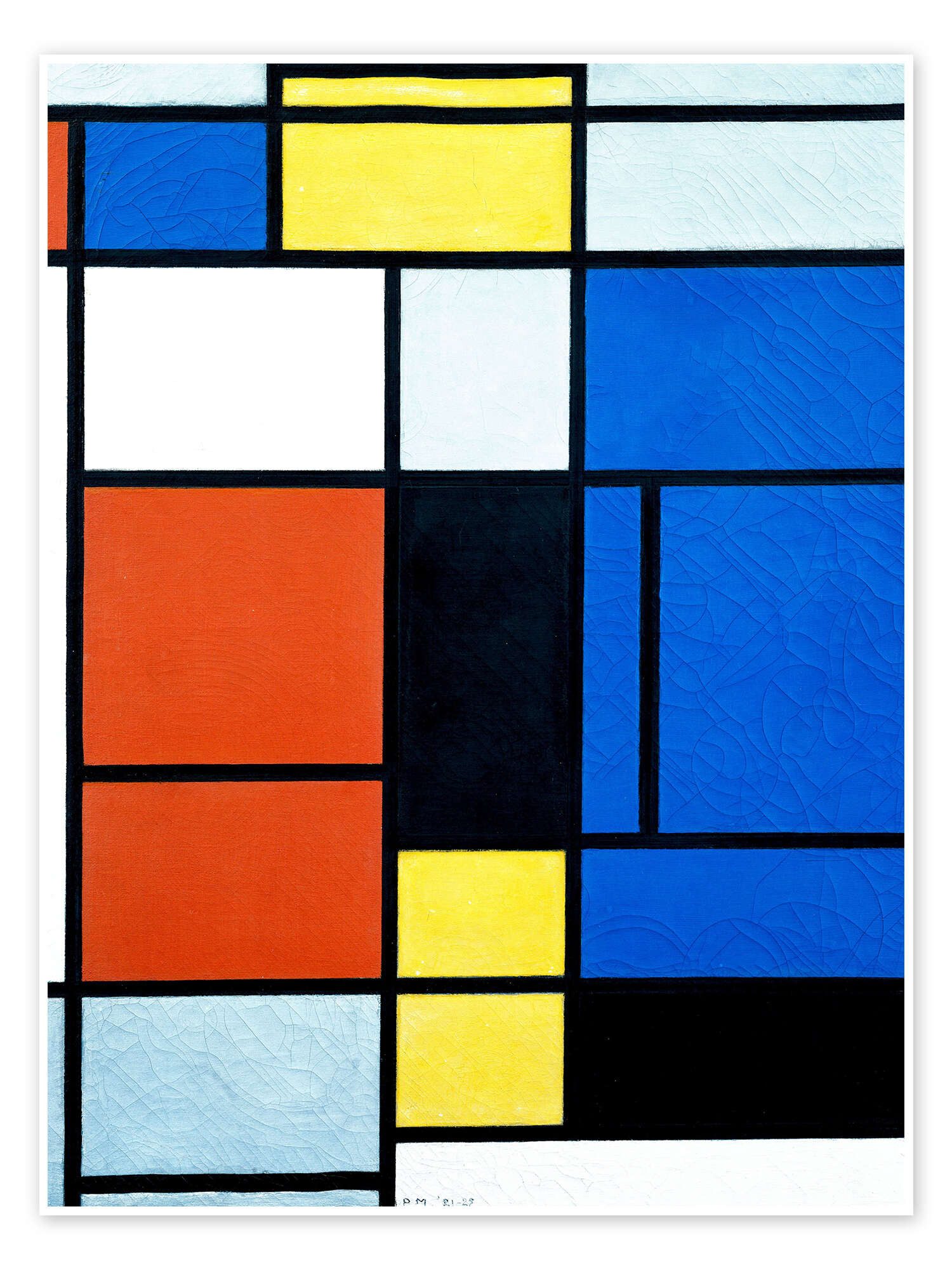 Posterlounge Poster Piet Mondrian Tableau No 1 Malerei