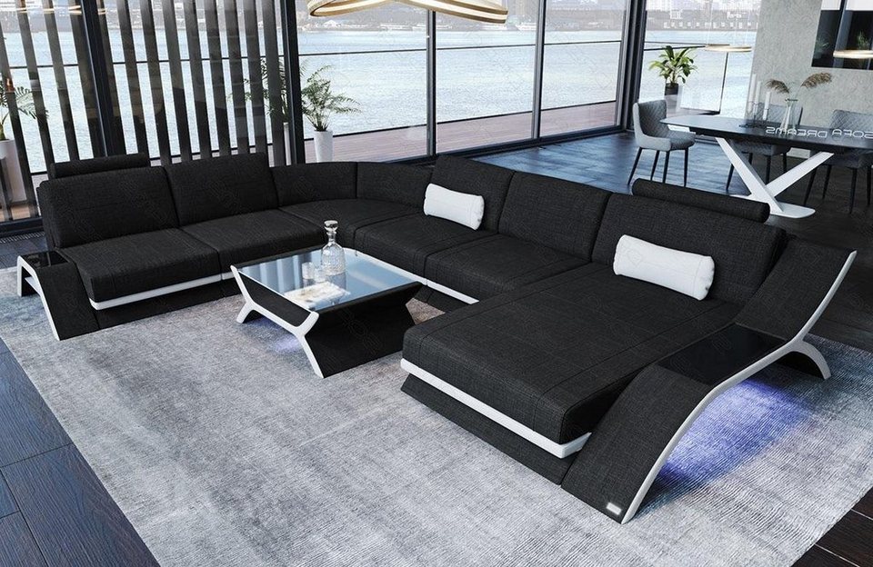 Sofa Dreams Wohnlandschaft Polster Stoff Couch Sofa Calabria Xxl U Form