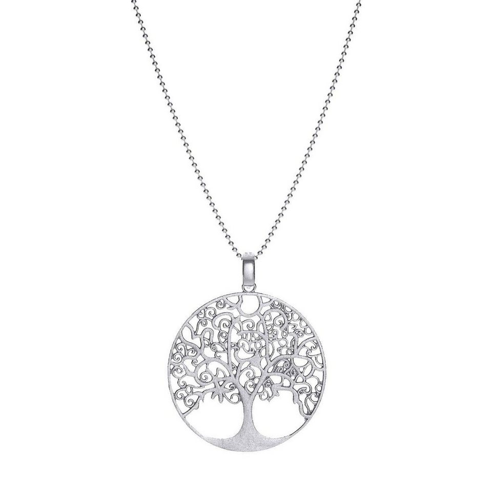 iz-el Silberkette Kette Silber Lebensbaum Mittel - lange Kette, 925 ... iz-el Silberkette Kette Silber Lebensbaum Mittel - lange Kette, 925 ...