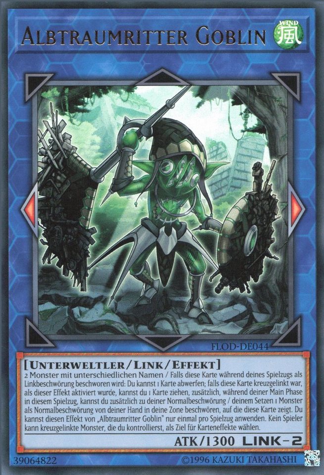 Recollectibles Sammelkarte Yugioh Karte Albtraumritter Goblin Deutsch