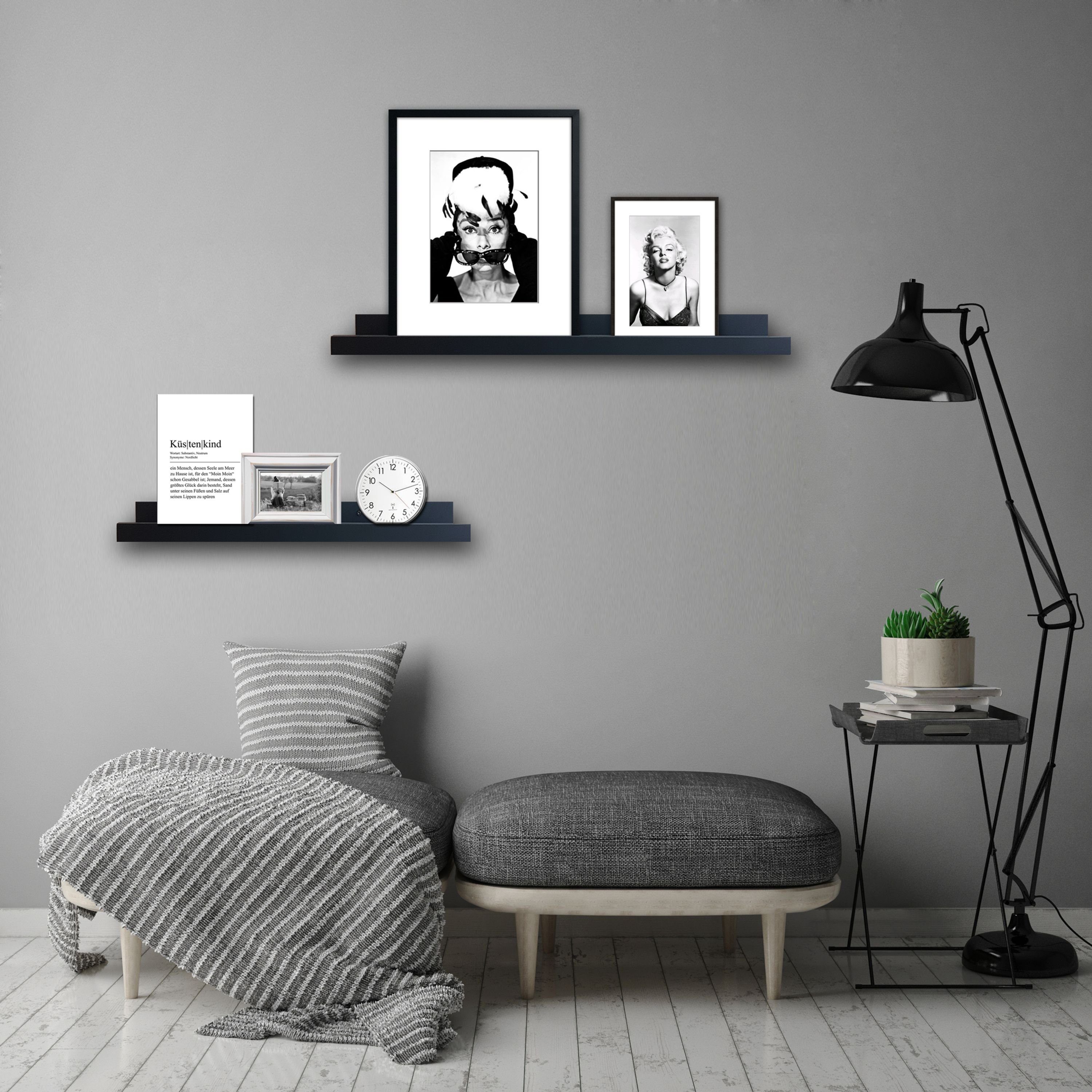 artissimo Bilderleiste Wandregal für Bilder 110cm Bilderleiste ...