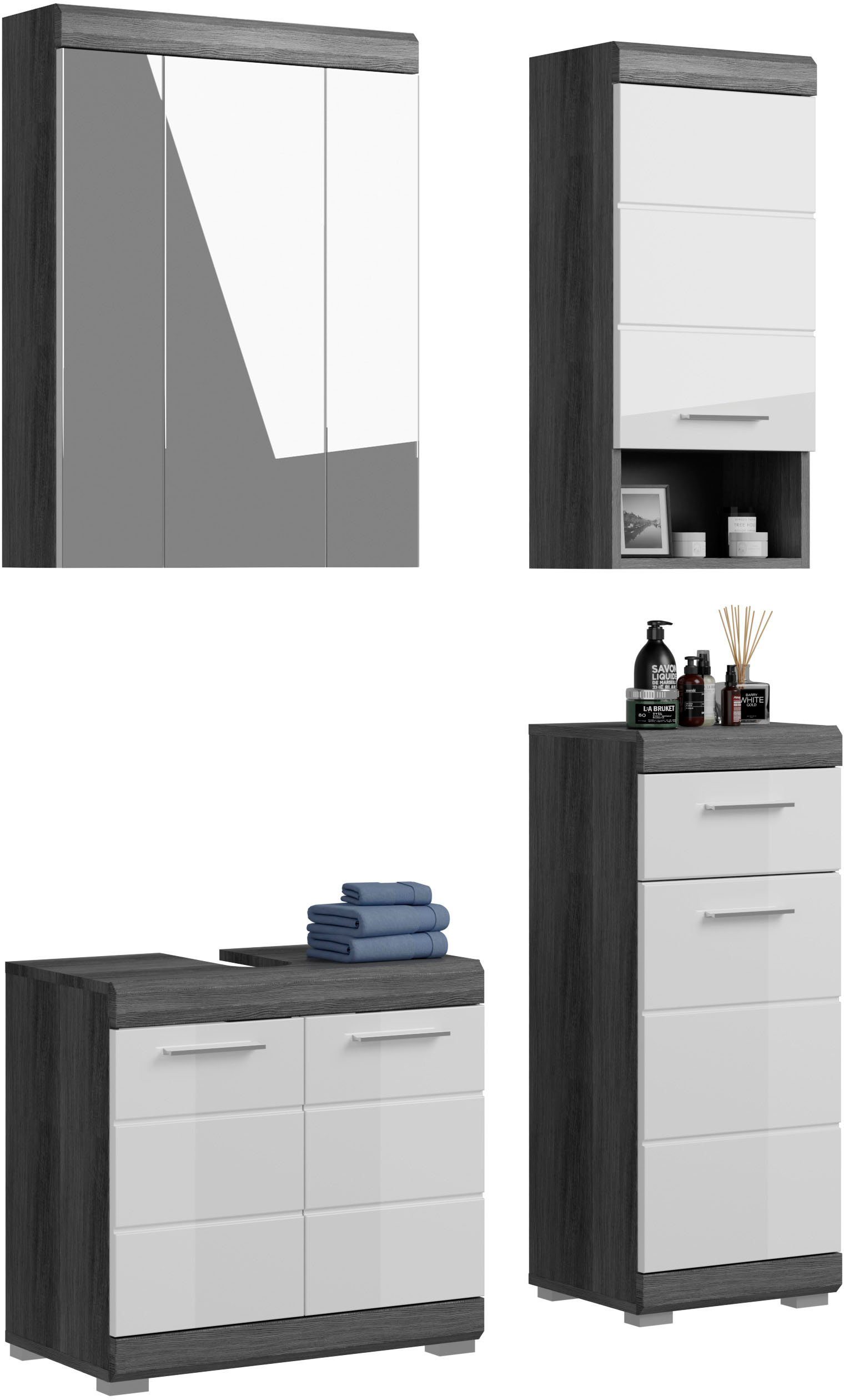 Inosign Badmöbel Set Siena 4 Teilig Bestehend Aus Set 4 St
