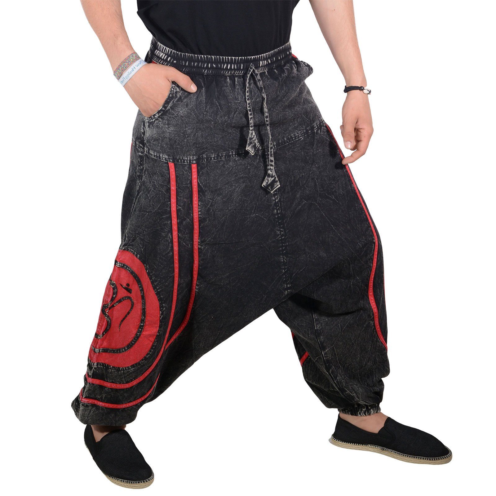 KUNST UND MAGIE Haremshose OM Psy Baggy Pants Hippie Hose Goa Baumwoll ...