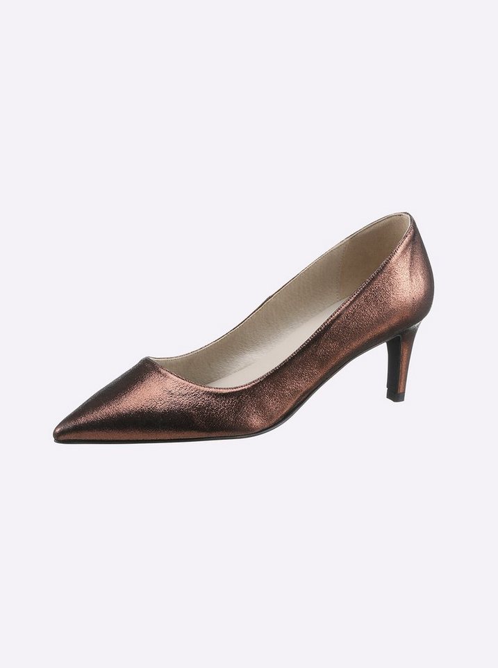 heine Pumps Pumps, Glanzvoller Metallic-Style heine Pumps Pumps, Glanzvoller Metallic-Style