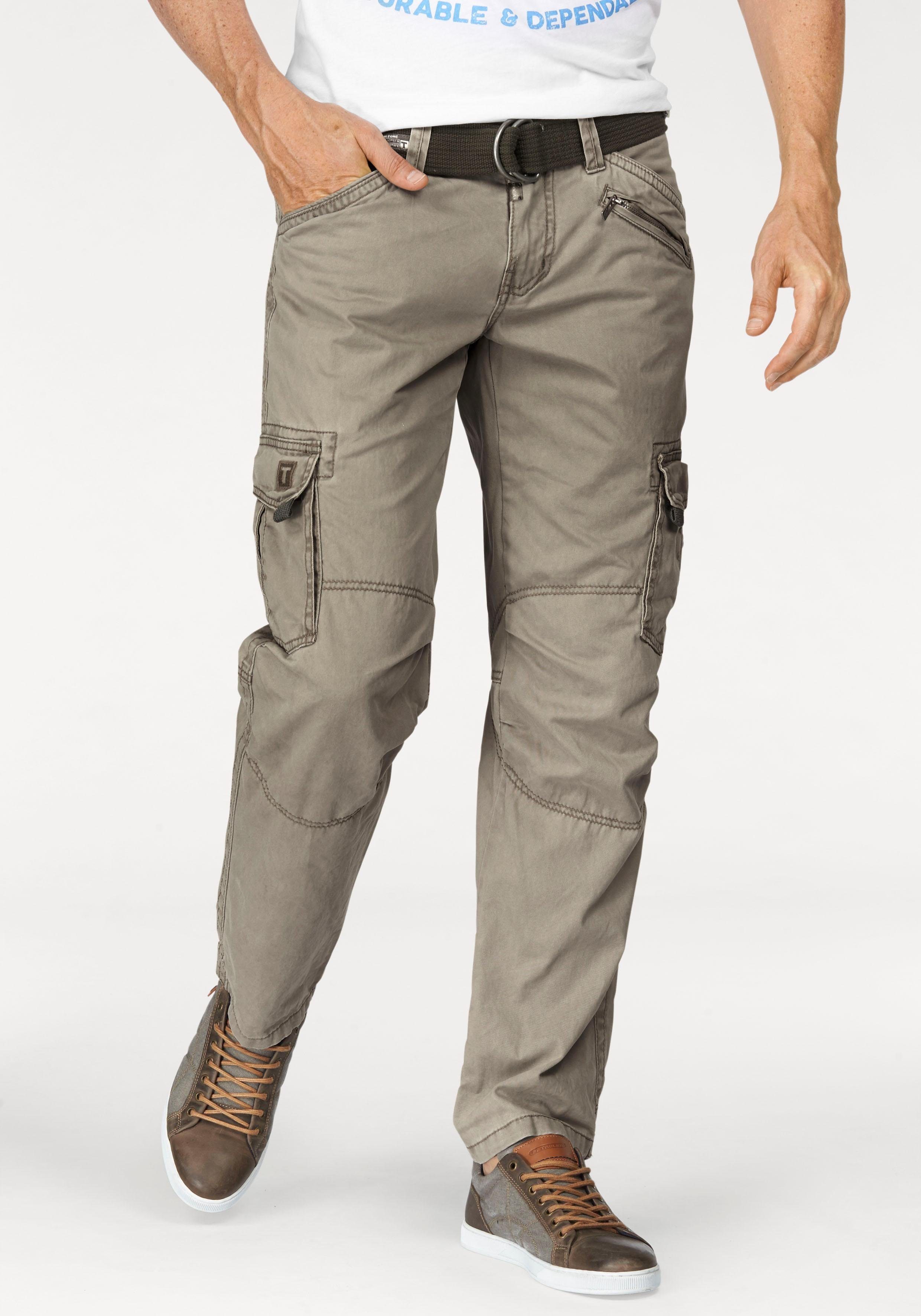 Timezone Cargohose Benito Set Mit Gürtel Reine Baumwolle