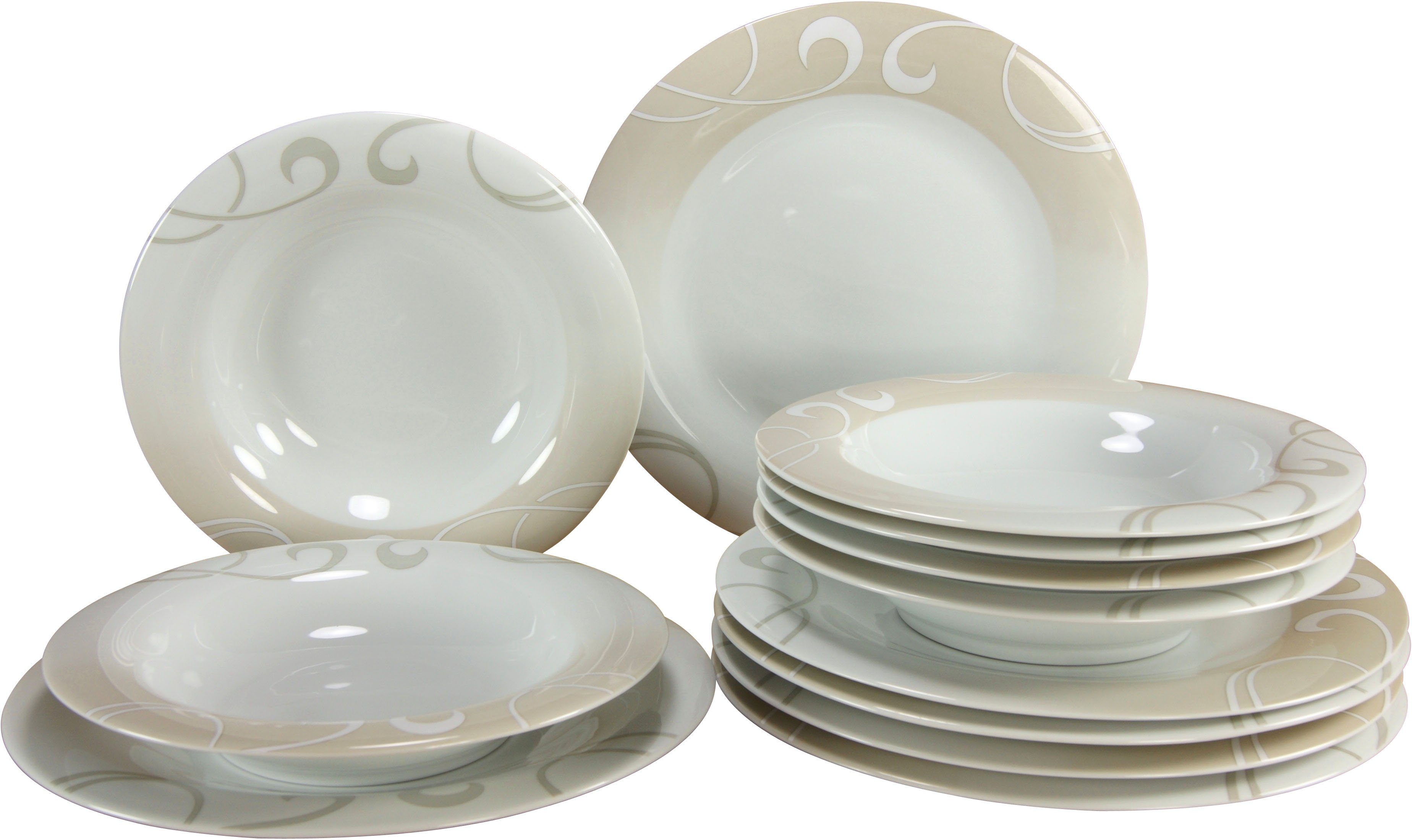 Creatable Tafelservice Porzellan Soft Finesse 12 Teilig Online