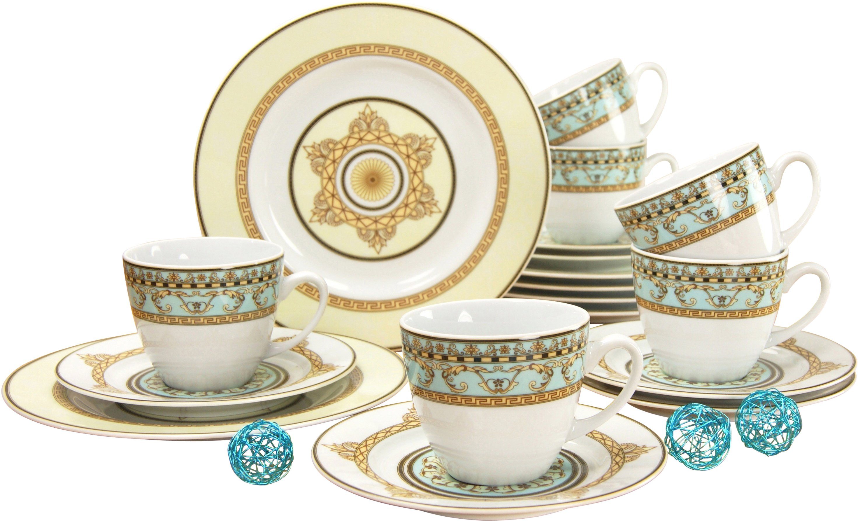 Creatable Kaffeeservice Majestosa 18 Tlg Porzellan Dekor