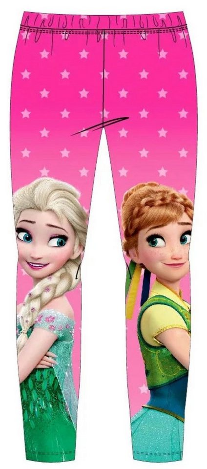Disney Frozen Leggings Die Eiskönigin Anna Elsa Gr 104 134
