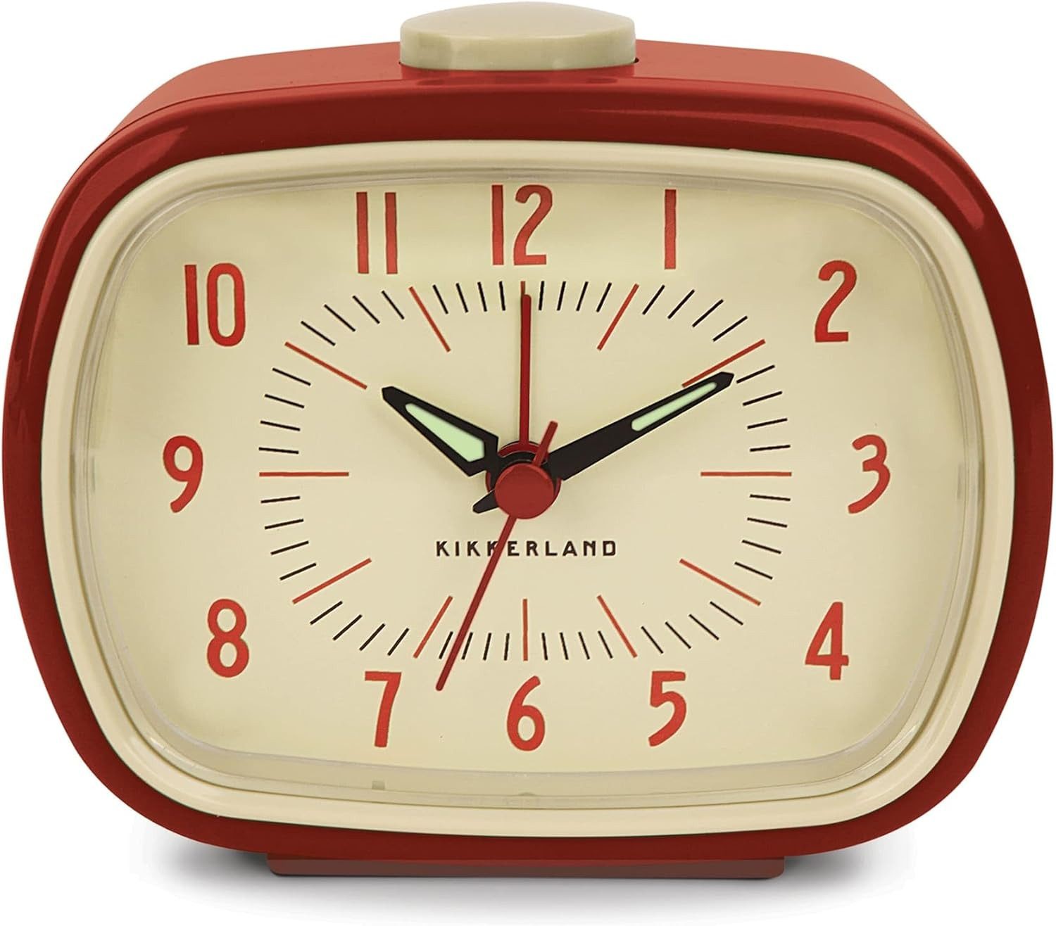 Kikkerland Quarzwecker Retro Oldscool Wecker Analog, leises Ticken ...