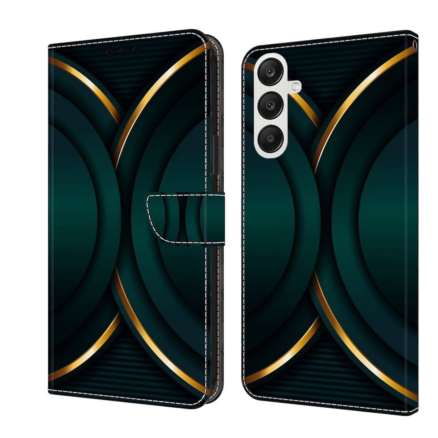 Wigento Handyhülle Für Samsung Galaxy A55 Kunstleder Schutz Tasche ...