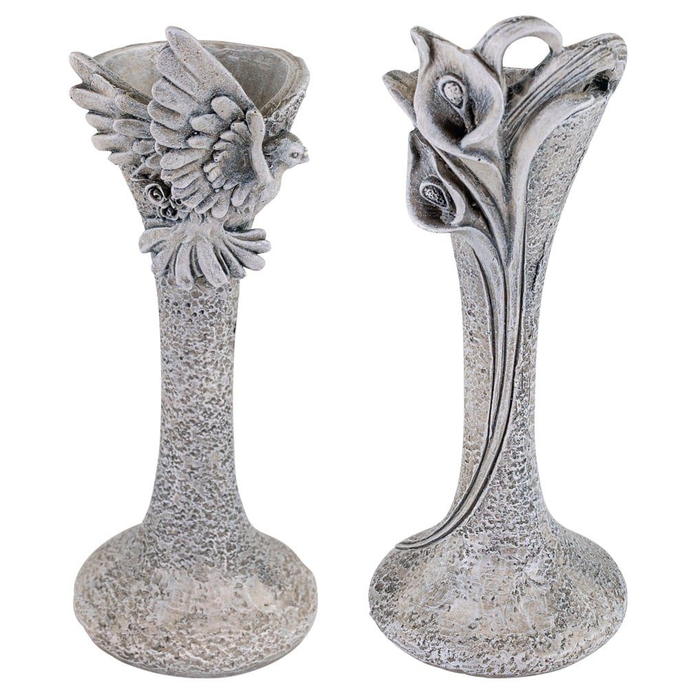 Matches21 Home And Hobby Dekovase Grabvasen Verziert Grabschmuck 2er