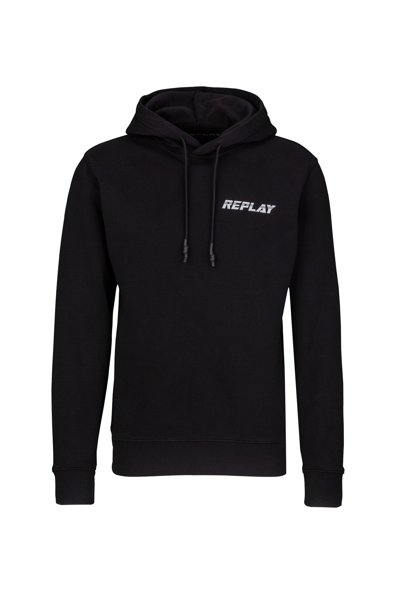 Replay Sweatshirt Sweatshirt Mit Replay Print überschnittenen Schultern