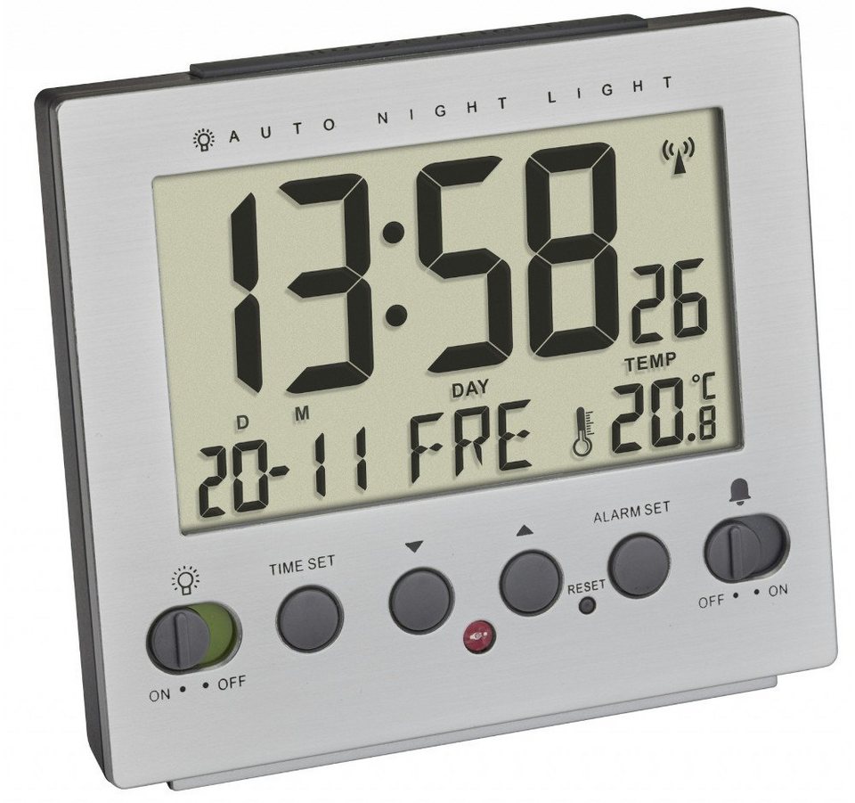 Tfa Dostmann Funkwecker Digital Tfa 60256155 Mit Nachtbeleuchtung